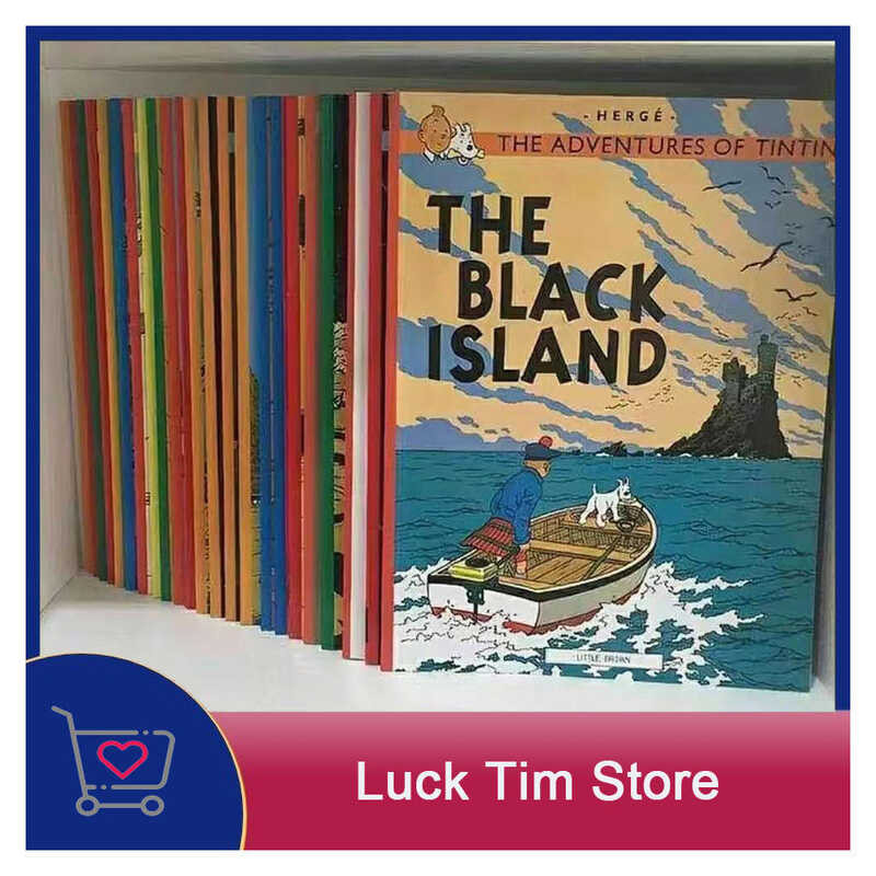 23 Books/Set The Adventures Of Tintin Dog Men 15Books/Set English ...
