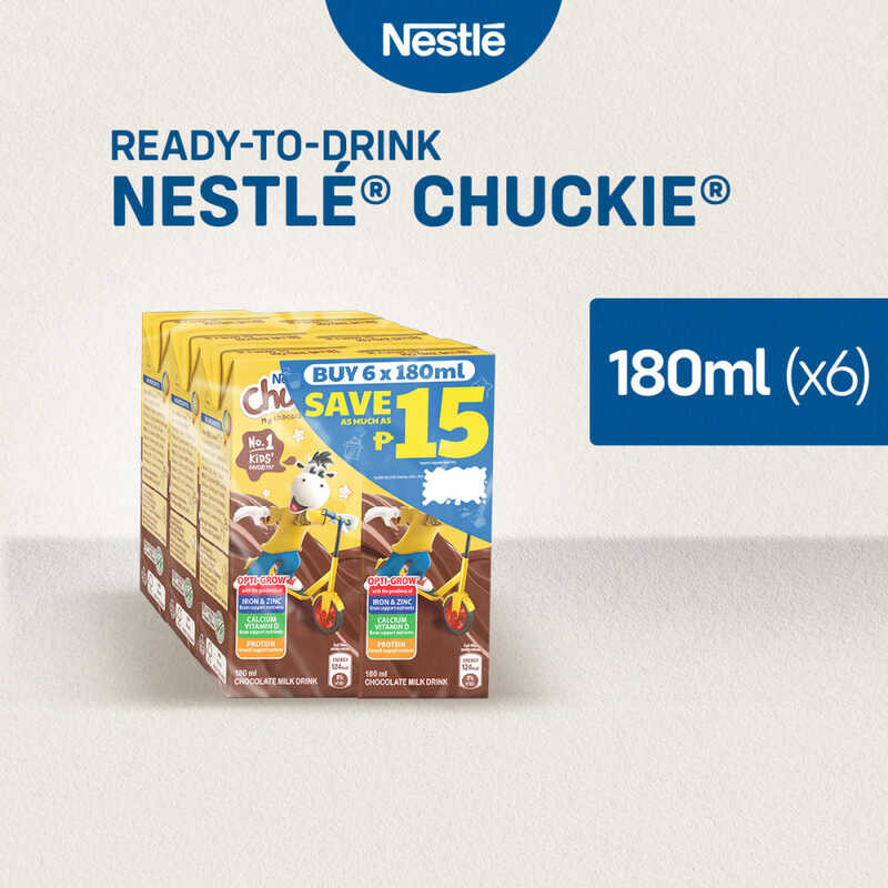 Nestle Chuckie Chocolate Milk Drink 180Ml - Pack Of 6 E1c | Shopee ...