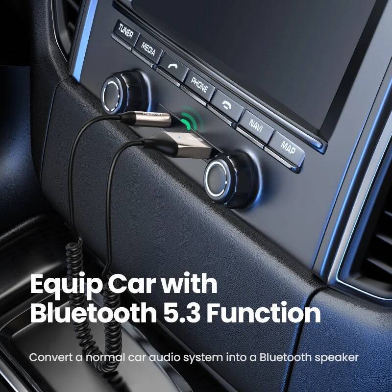 Bluetooth UGREEN 5.3 Adapter Hands-Free Kits AUX Audio 3.5mm Jack Music ...