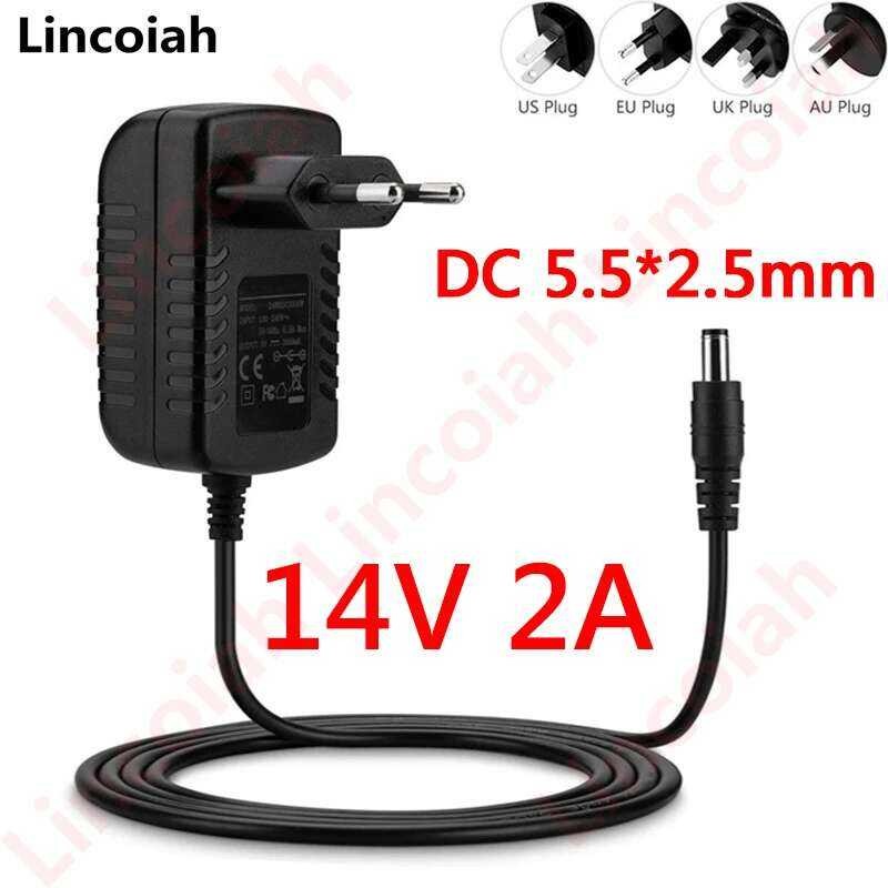 AA 14V2a AC 100V-240V Converter Adapter DC 14V 2A 2000Ma 28W Power ...