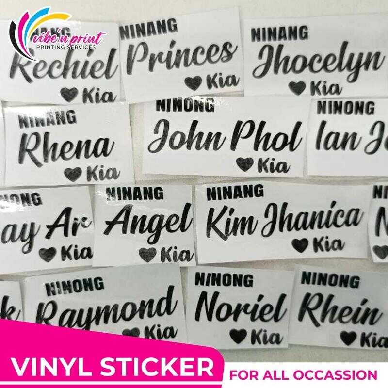 Personalized Name Label Decal Vinyl Stickers For Mug Pantry Tumbler ...