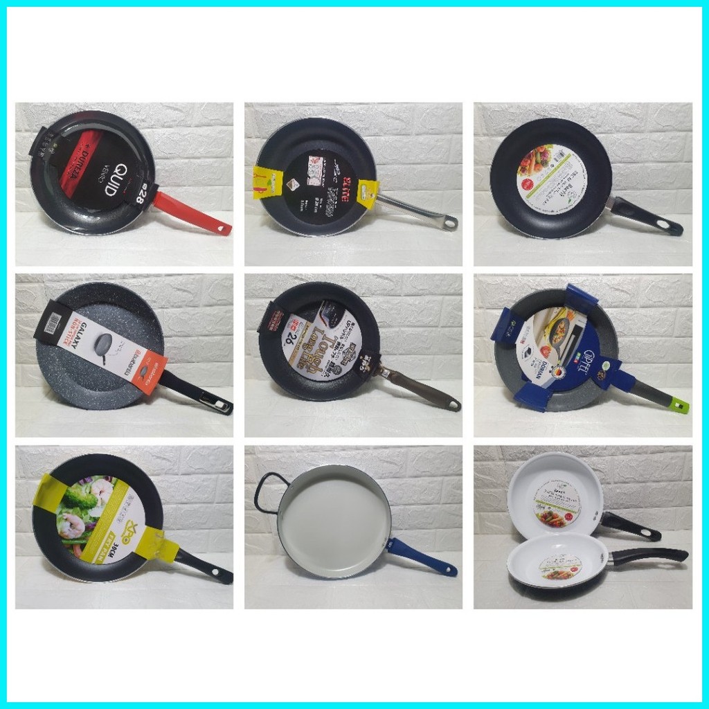 NEW Assorted Non-Stick Frying, Wok, Grill, Egg, Pancake Pans | Shopee ...
