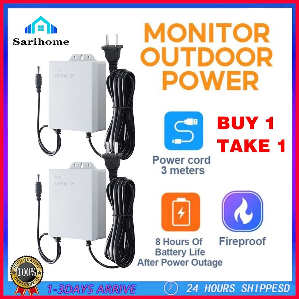 COD V380 PRO 12V 1.5A Uninterruptible Power Supply Mini UPS Battery ...