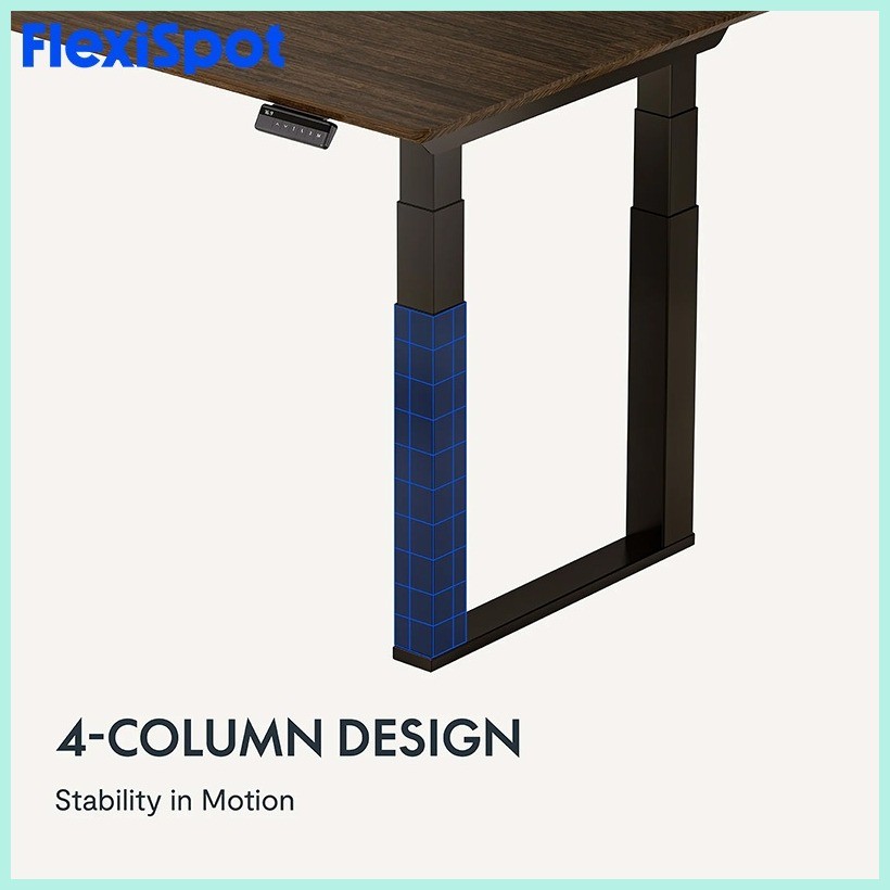 FlexiSpot E7Q Odin 4-Leg Standing Desk with 4-Motor Design Frame Only ...