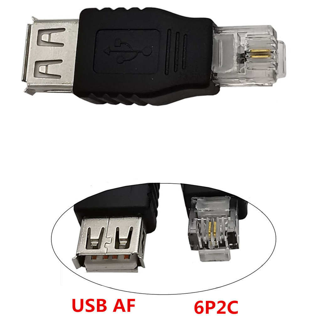 Usb A Female to Phone Adapter 6P2C RJ11 Interface | Shopee Philippines
