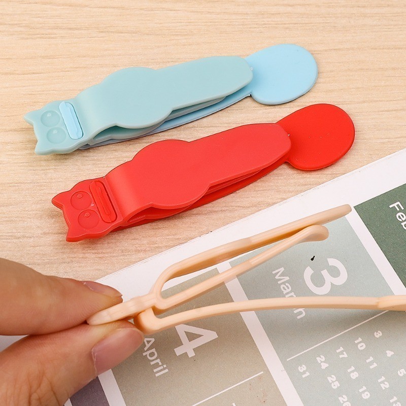 3Pcs Cat Head Shape Colorful Silicone Bookmarks - Book Reading ...