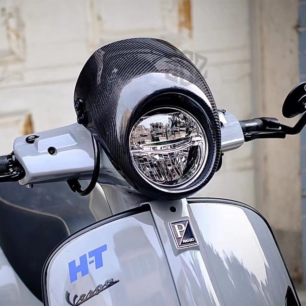 for VESPA GTS 300 2019-2023 2024 Windscreen Motorcycle Genuine Carbon ...