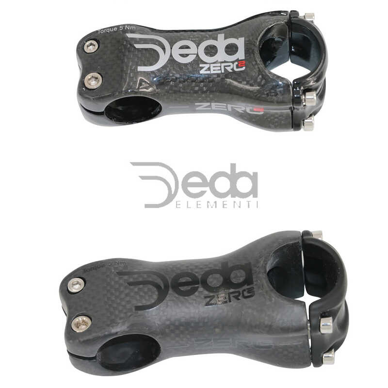 Carbon 3K Full DEDA Zero 2 Gloss White/Matte Black Road/Mtb Bike Stem 6/17 Degree Bicycle ...