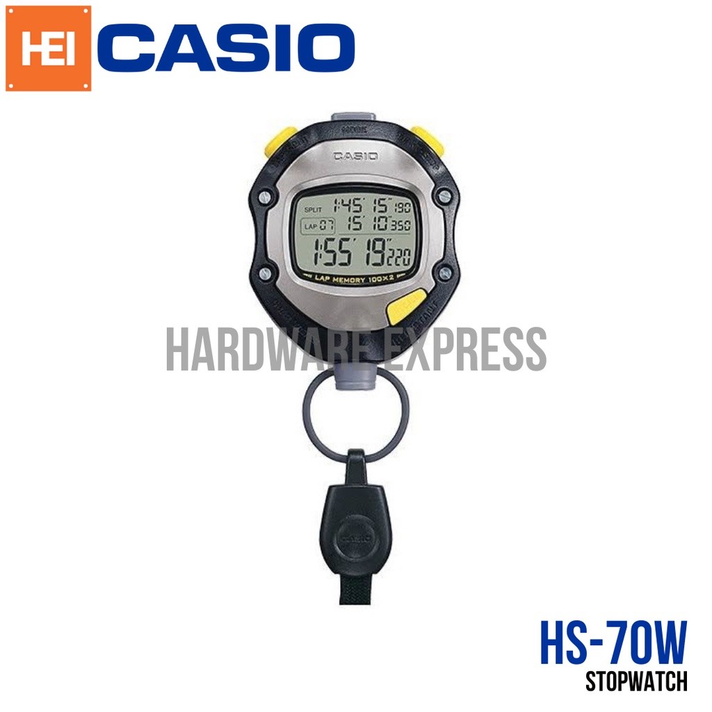 CASIO 100% Original HS-70W Stopwatch Stop Watch | Shopee Philippines