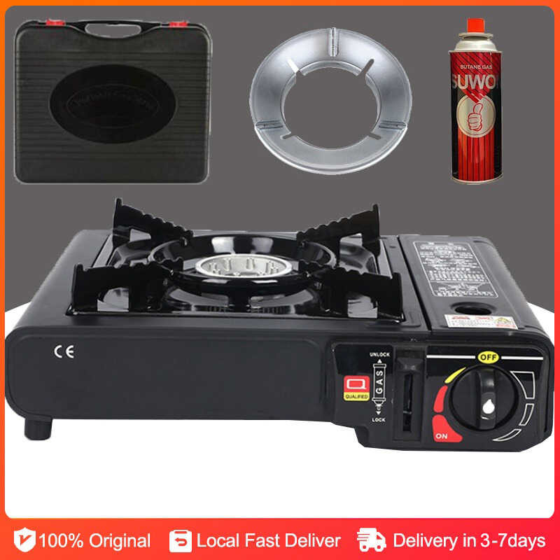 Butane Gas Stove Portable Camping Card Type Set Butaine Blow Torch 2 ...