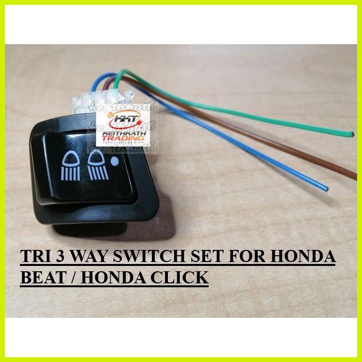 ۞ Tri 3 Way Switch Set for Honda Beat FI Rusi V1 and V2 / Honda Click ...