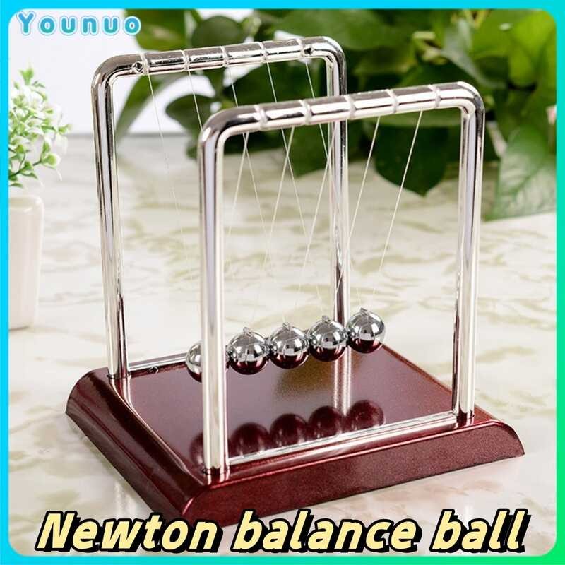 balance cradle steel Newton pendulum magnetic ball physics science ...