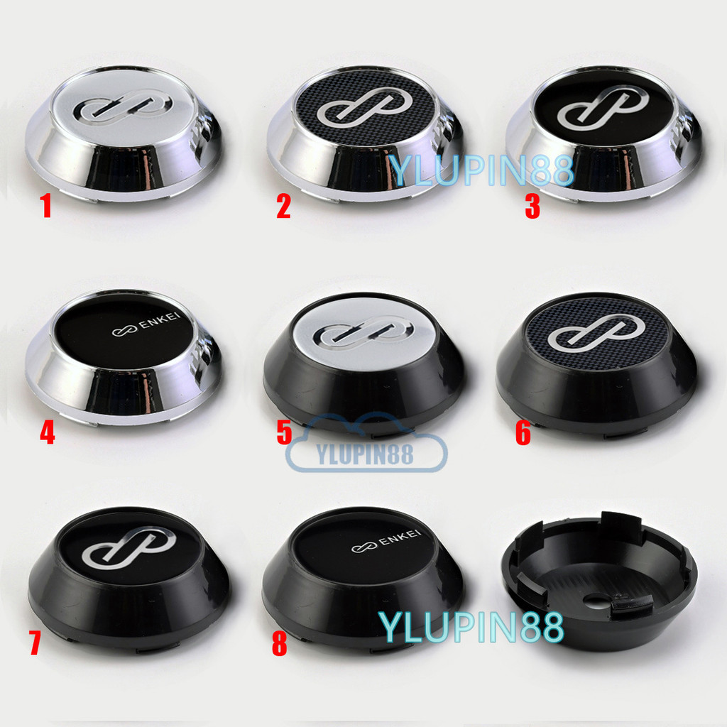 4pcs JDM Enkei RPF1 Wheel Center Rim Hub Caps 65mm OD & 60mm ID Clip ...