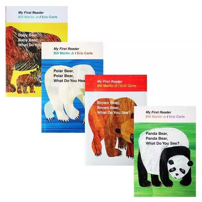 Bagong 4 Boo English Picture Boo Children Mini Story:Brown,Panda,Baby ...