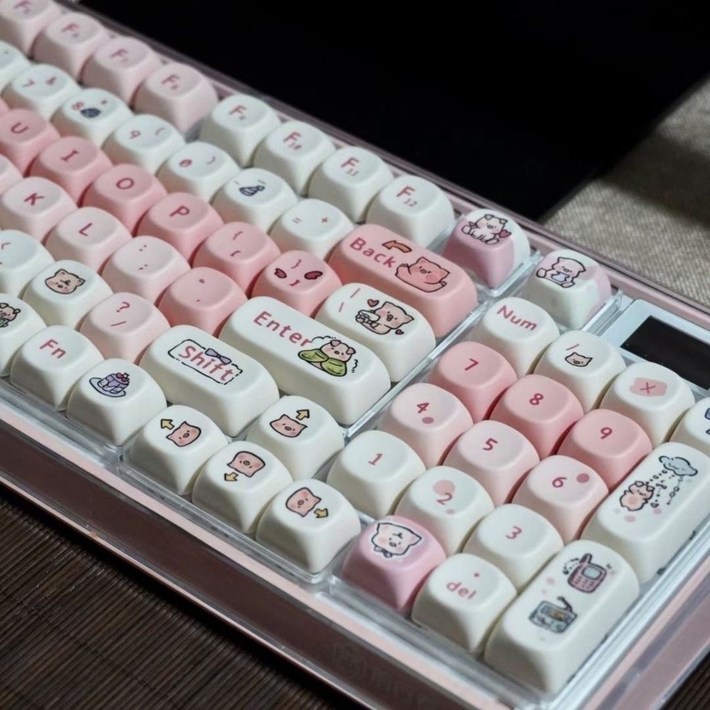 【Local Delivery】Fragrant Pig Keycaps MOA Height 131 PBT Hot Sublimation ...
