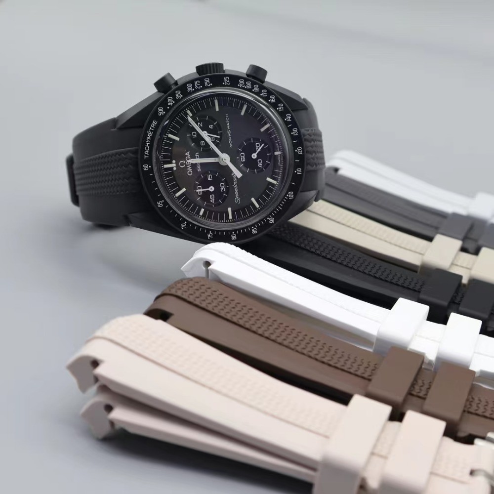 New style strap For Omega X Swatch Joint MoonSwatch Strap Seamaster 300 ...
