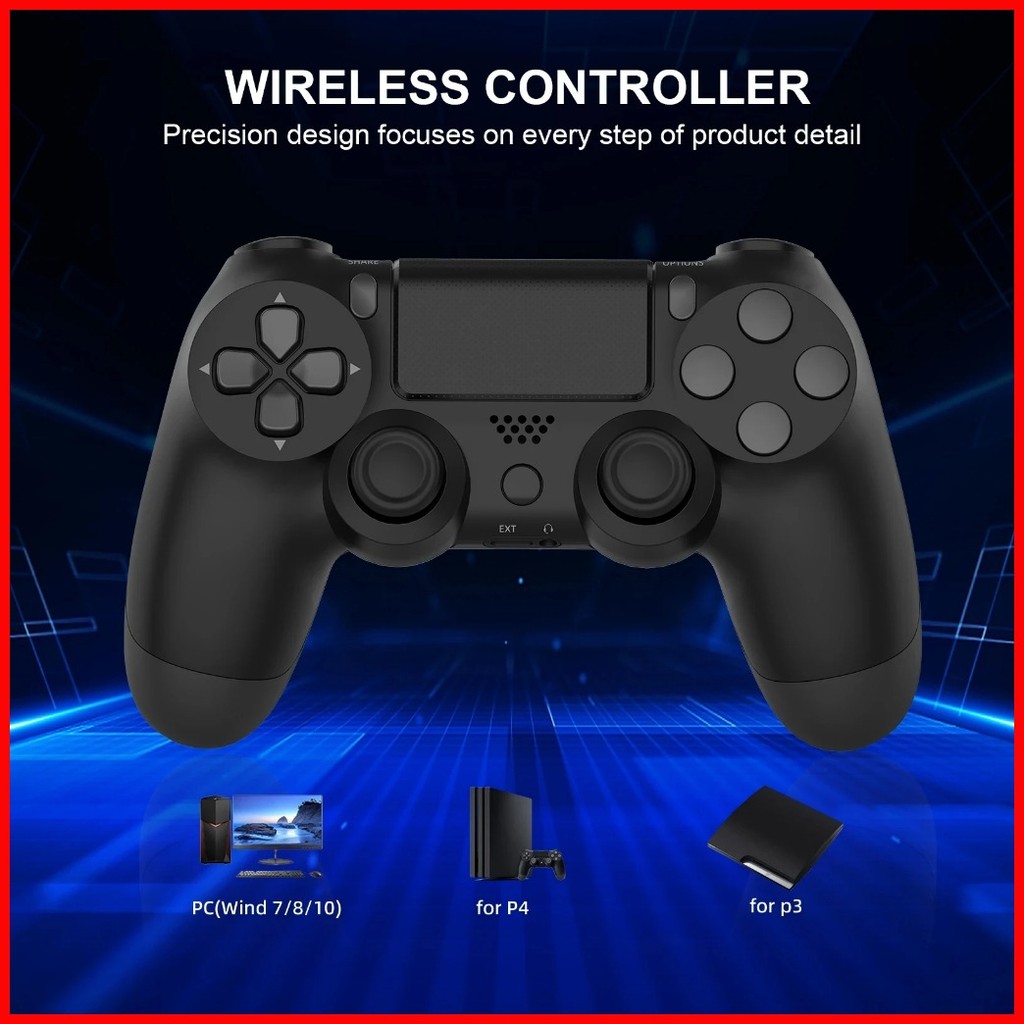 ♂ ஐ Actual Wireless controller p4 wireless controller supports PC game controller | Shopee ...