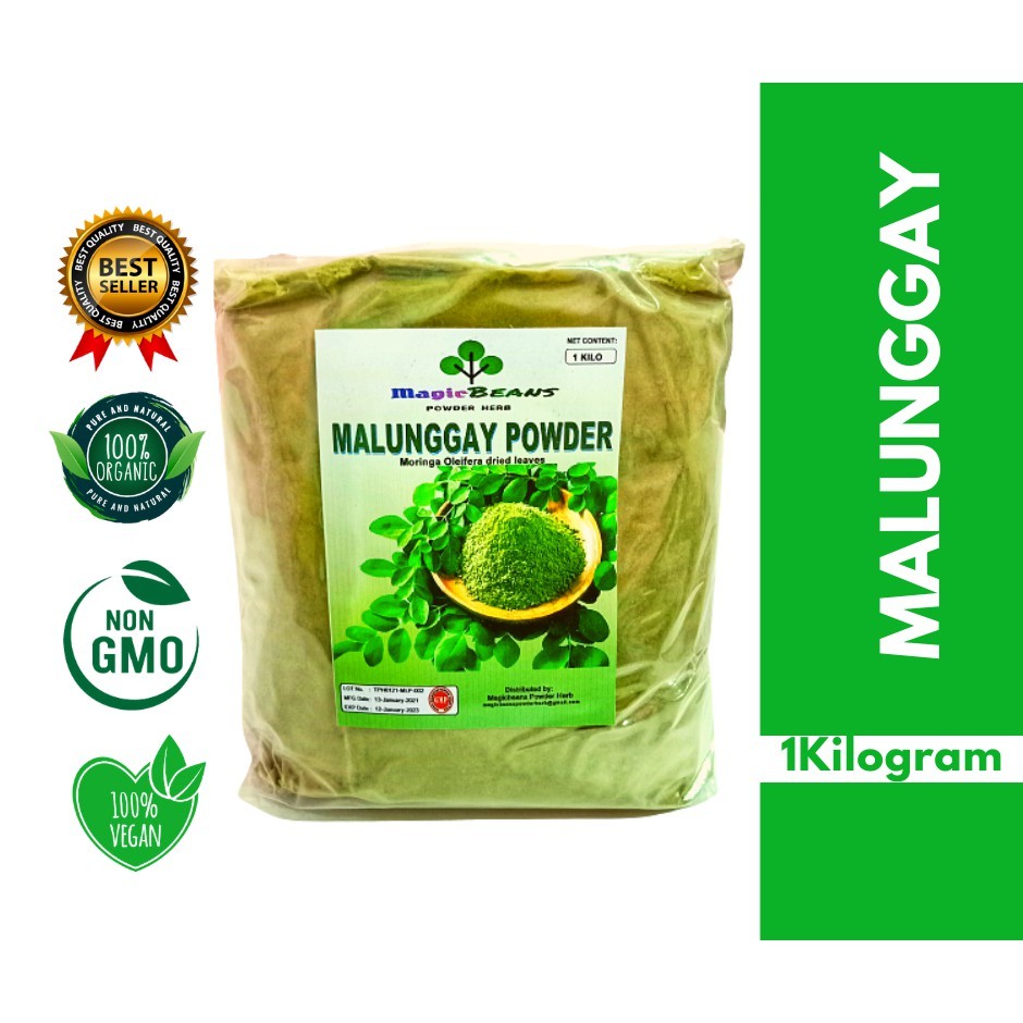1Kg Moringa/ Malunggay Powder ( Premium Quality Powder) | Shopee ...
