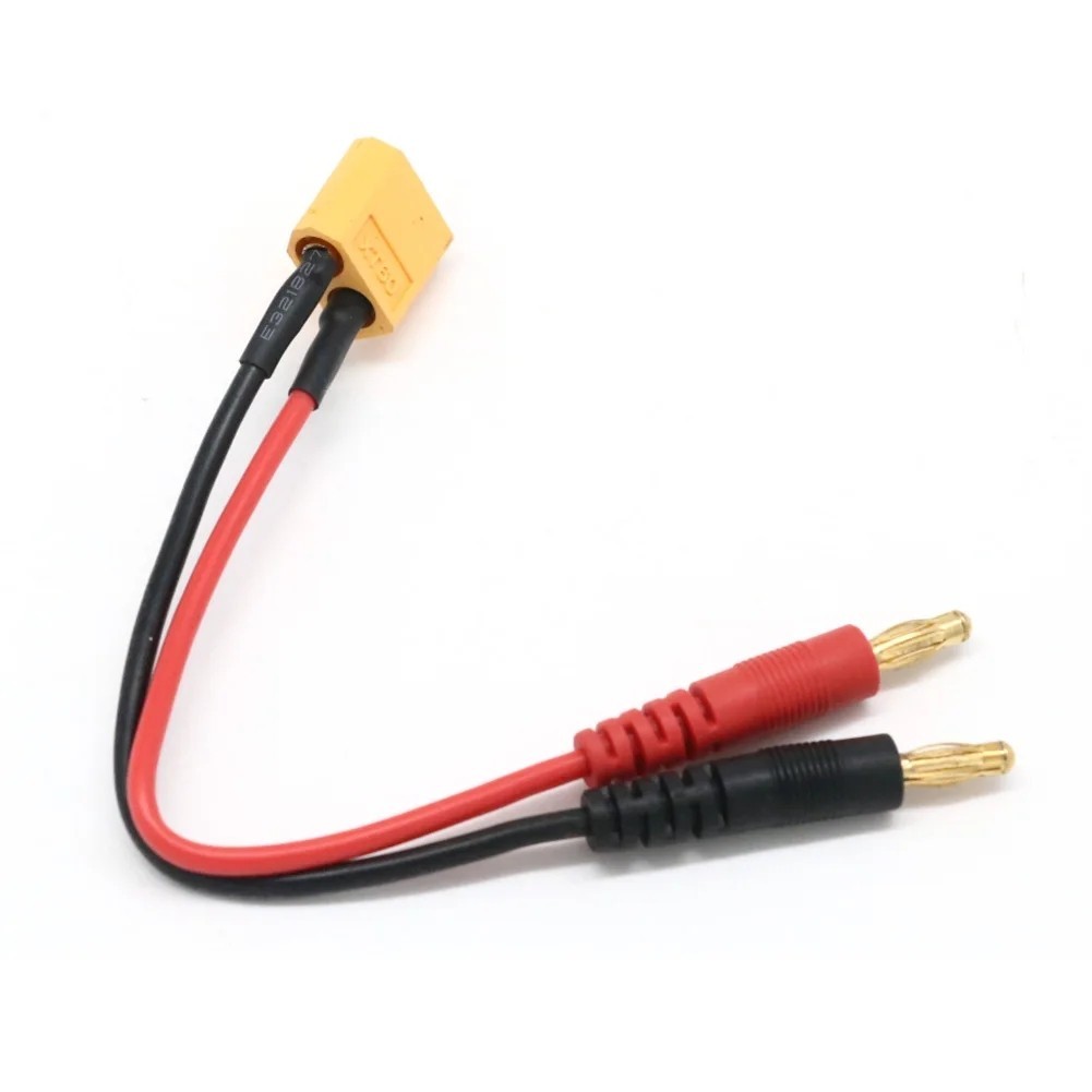 20cm XT30 XT60 XT90 T Plug Charge Lead to 4.0mm Banana Plugs Silicone ...