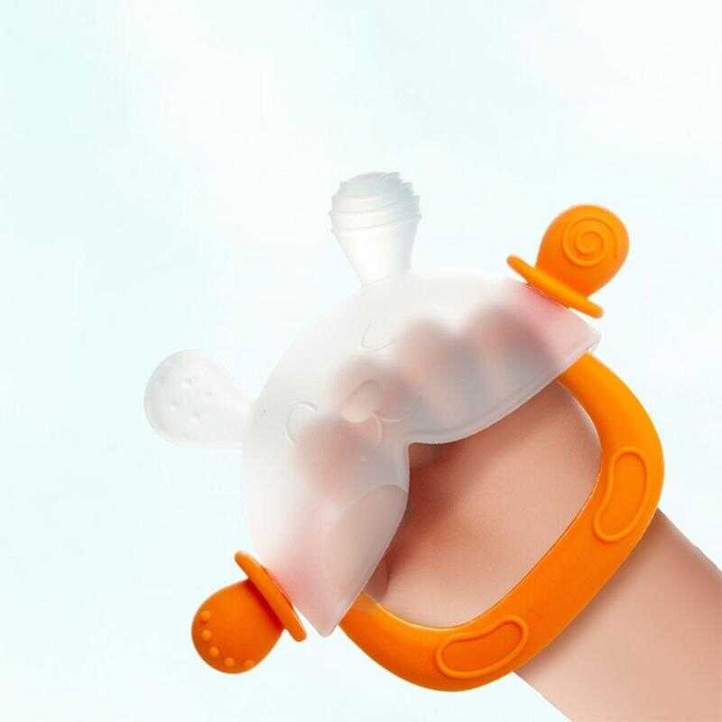Comfortable Silicone Gloves Washable Anti-Eating Hand Teether Training ...