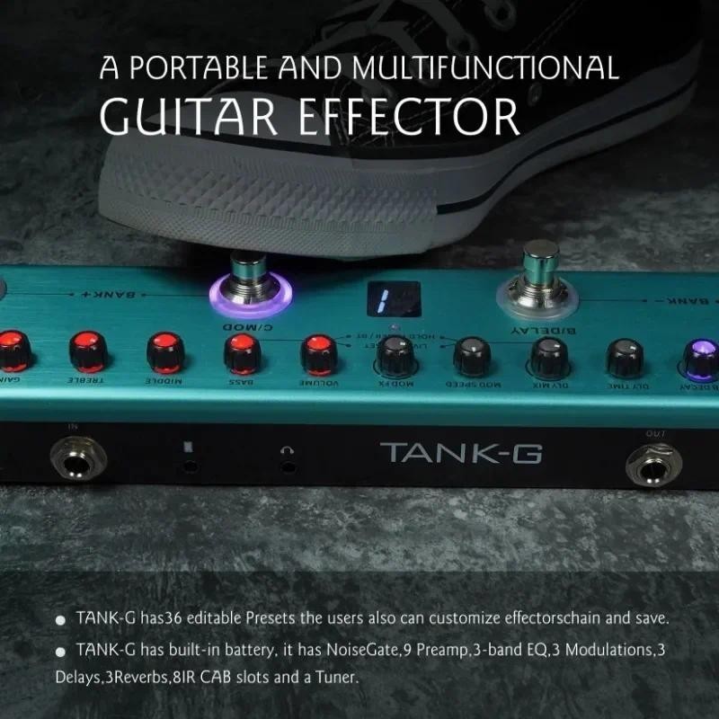 M-VAVE Tank-G Guitar/TANK-B BASS V2 versions Multi-Effects Pedal ...