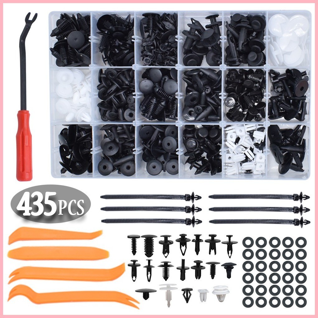 ⊥ ♞,♘,435PCS Car Retainer Clips Fastener Remover 18 Sizes Auto Push Pin ...
