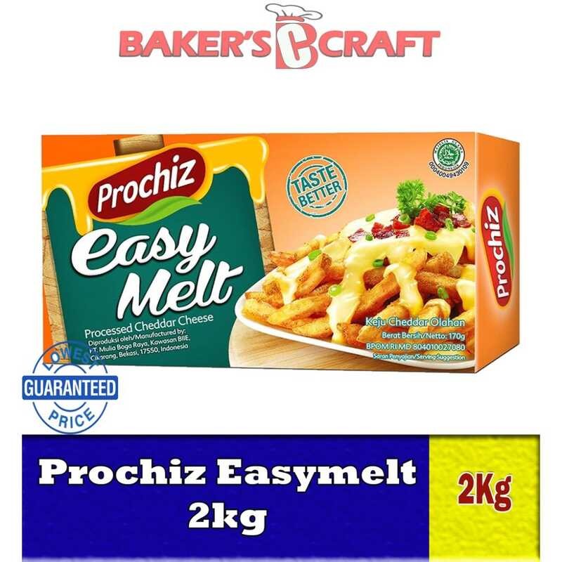 Prochiz Easymelt 2Kg Cheese Cheddar Bar Melting For Pizza lyt | Shopee ...