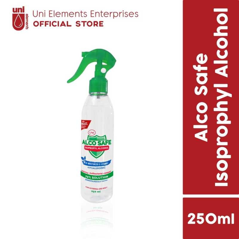 Alco Safe Isopropyl Alcohol (Spray) 250Ml | Shopee Philippines