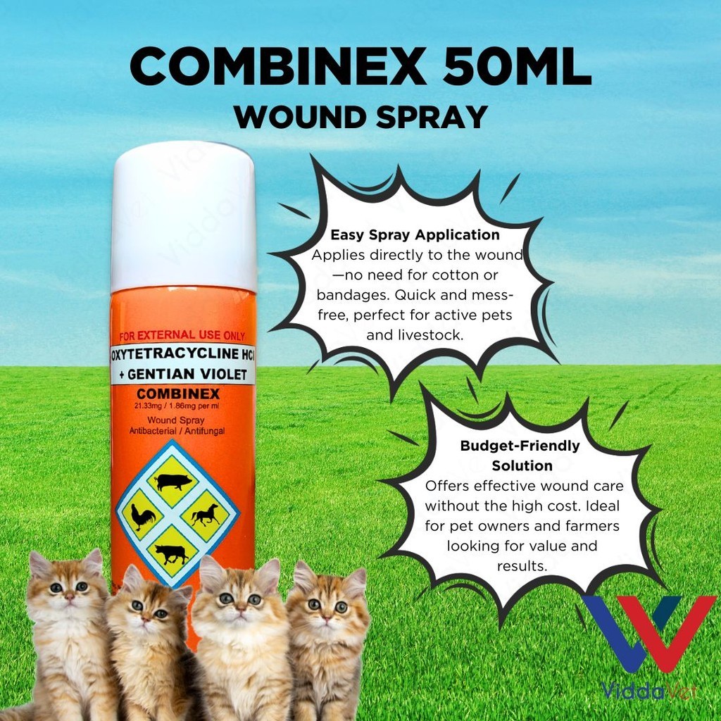 50 mL COMBINEX – Pang-araw-araw na Pang-spray para sa Sugat | Shopee ...