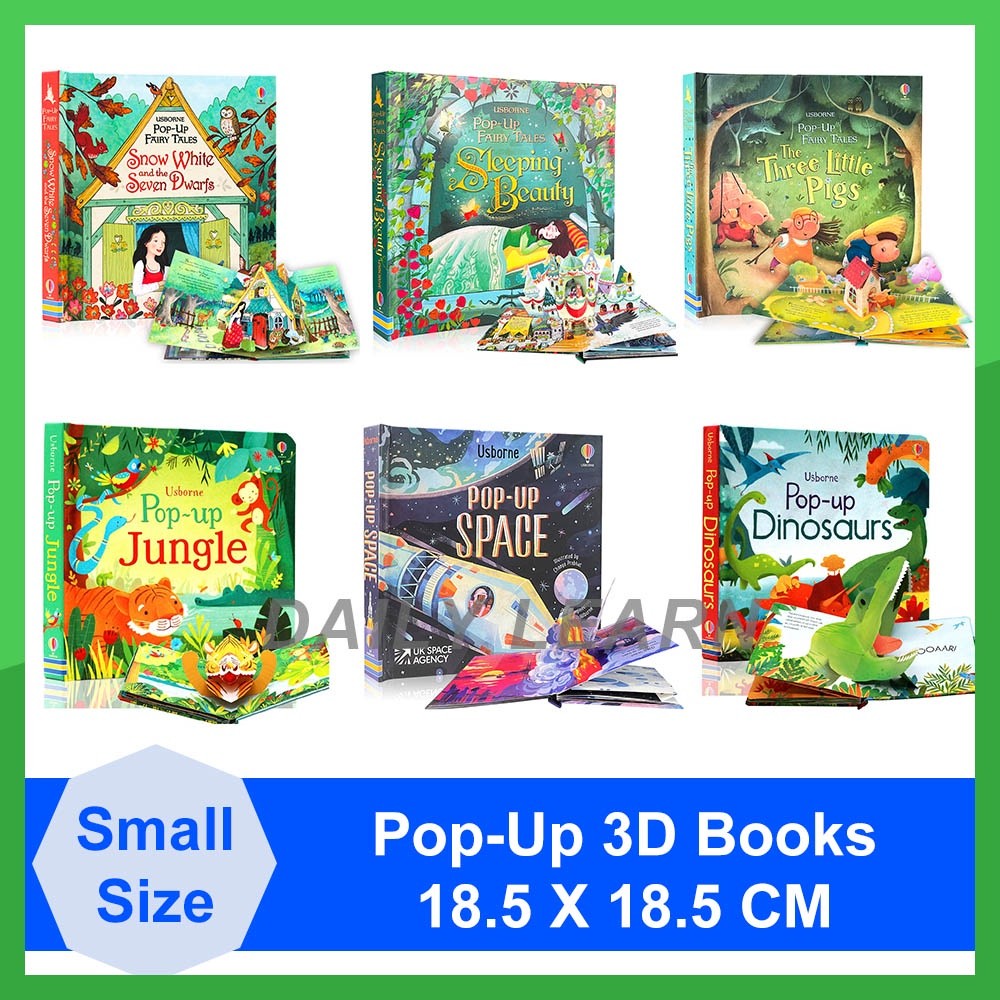 Usborne 3D Pop-Up Fairy Tales Sleeping Beauty Children English Picture Books Activity Bedtime ...