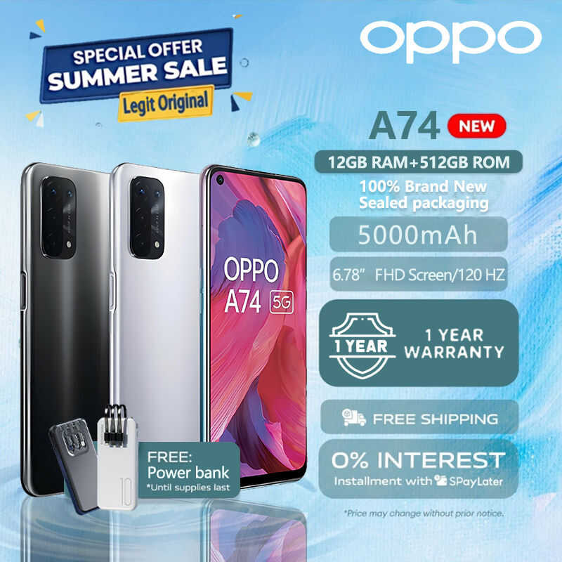 Original OPP A74 5G Gaming Phone With Fingerprint Recognition 12Gb RAM ...