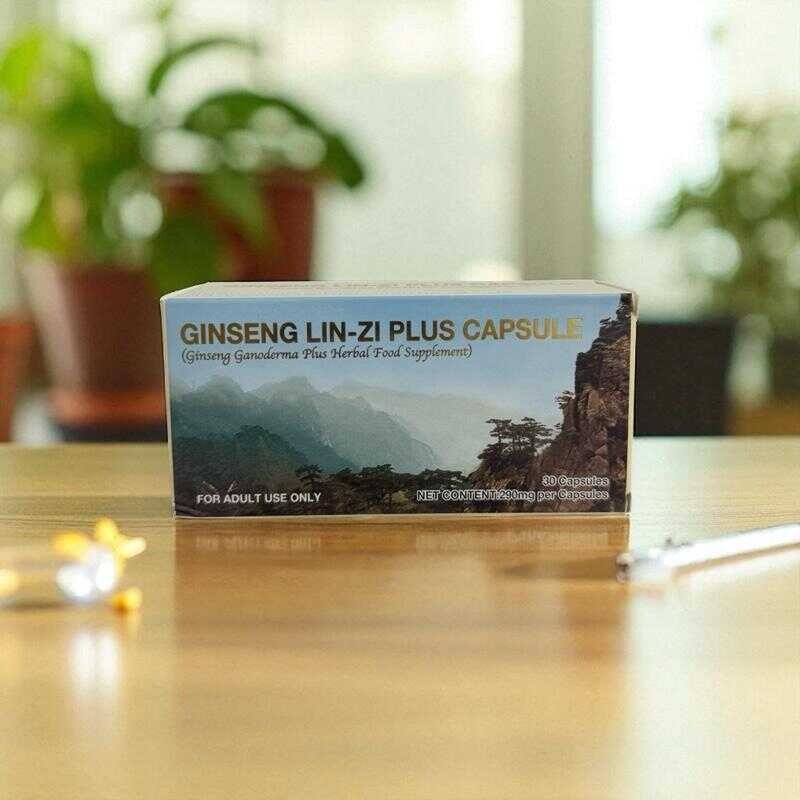 lin-zi plus capsule Ginseng Ganoderma herbal Food supplement 6月-x154 ...