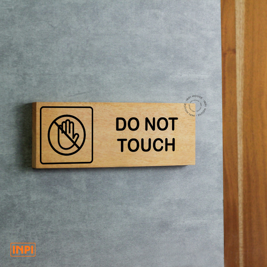 Do not touch signage - No touch sign - wall sign | Shopee Philippines