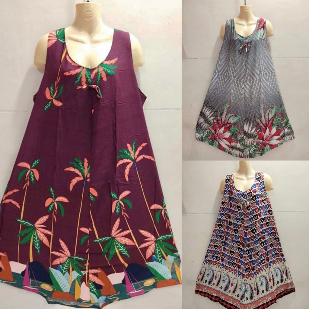 ♞2XL Bangkok Challis Daster Dress for Plus Size Women - XXL Pantulog ...