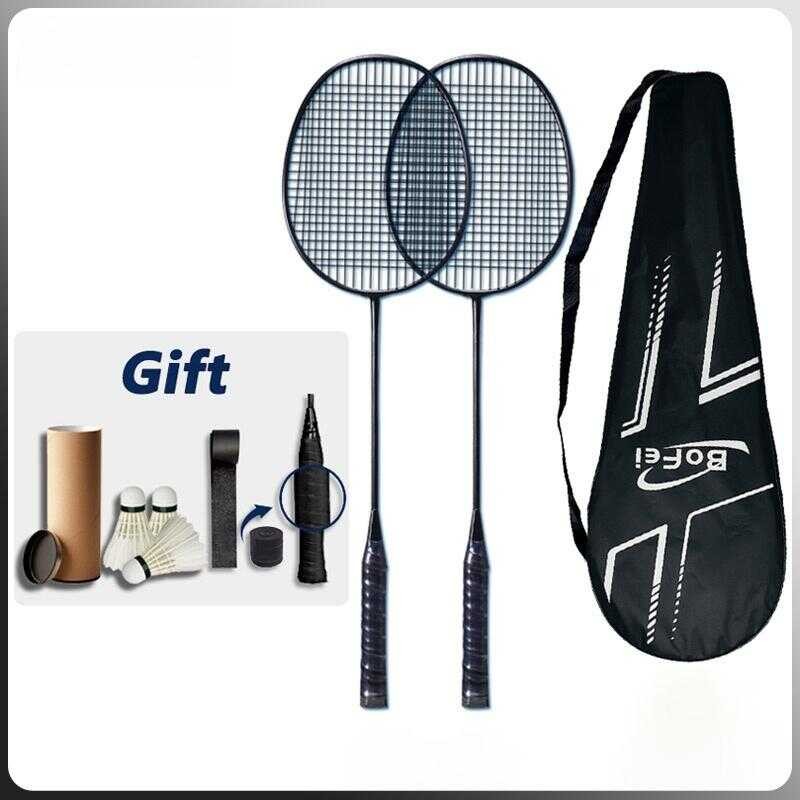 Badminton Racket Set 100% Original Design Full Carbon 24 Lbs Training ...