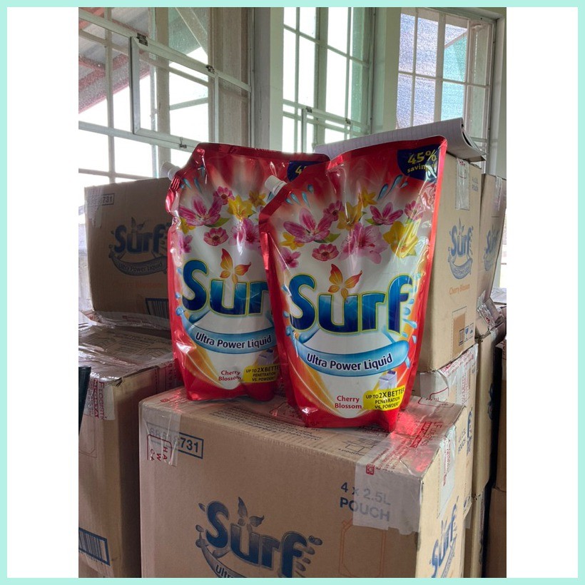 SURF Ultra Power Liquid Detergent Cherry Blossom 2.5L | Shopee Philippines