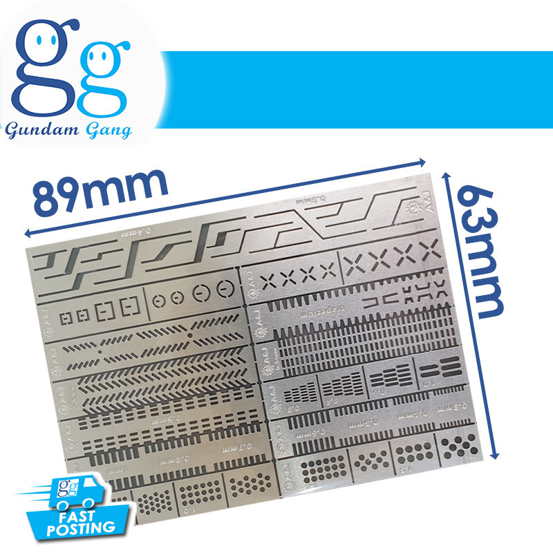 Panel Line Scribing Template Shape Crafting Ruler [Gundam Gang ...