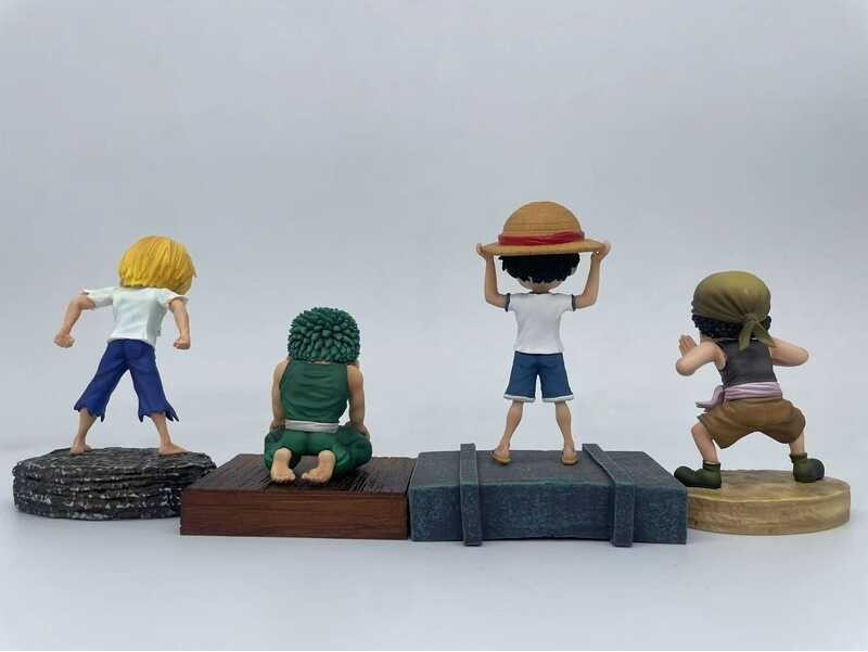 D34 3 Style One Piece Cry 10Cm Luffy Roronoa Zoro Usop · Sanji Statue ...