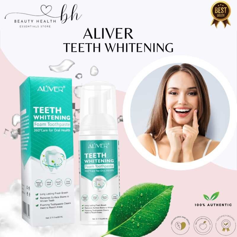 COD 2024 Aliver Whitening hunmui Toothpaste Paglilinis ng ngipin Mouse ...