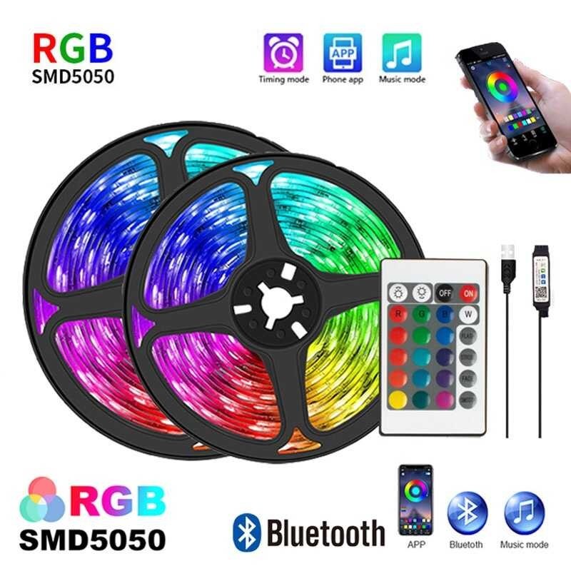 COD 2024 LED Strip APP Control Color Changing Lights na may 24 Keys ...