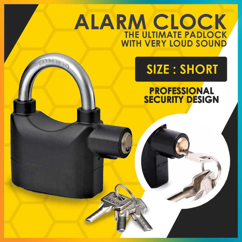 Bagong High Quality Siren Alarm Lock Anti Theft Security System Padlock ...