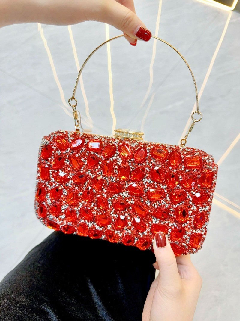 Full Diamond Shiny Bag Diamond Clutch Dinner Bag Wedding Bag Party Bag ...