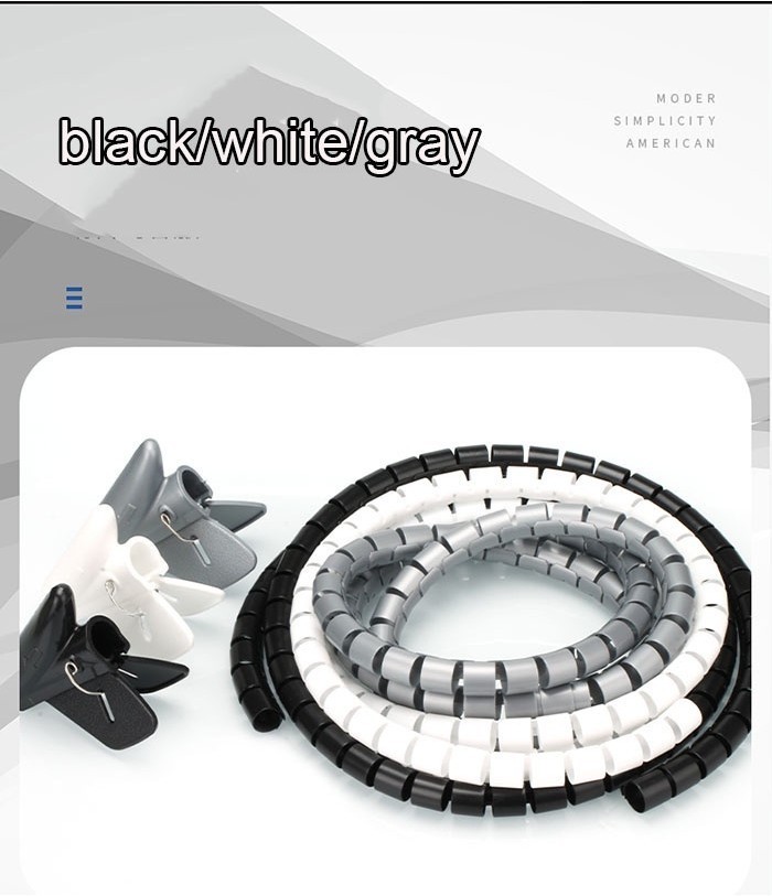 (COD)28MM Flexible Spiral Tube Cable Organizer,Wire Organizer,Cable ...