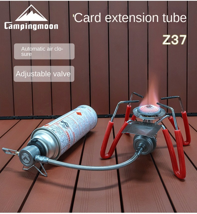 Campingmoon Gas Stove Adapter Burner Nozzle Type Portable Butane Fuel ...