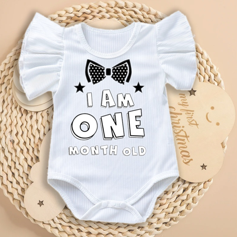 Sweet Baby Girl Milestone Monthly Costume Infant Romper Monthly ...