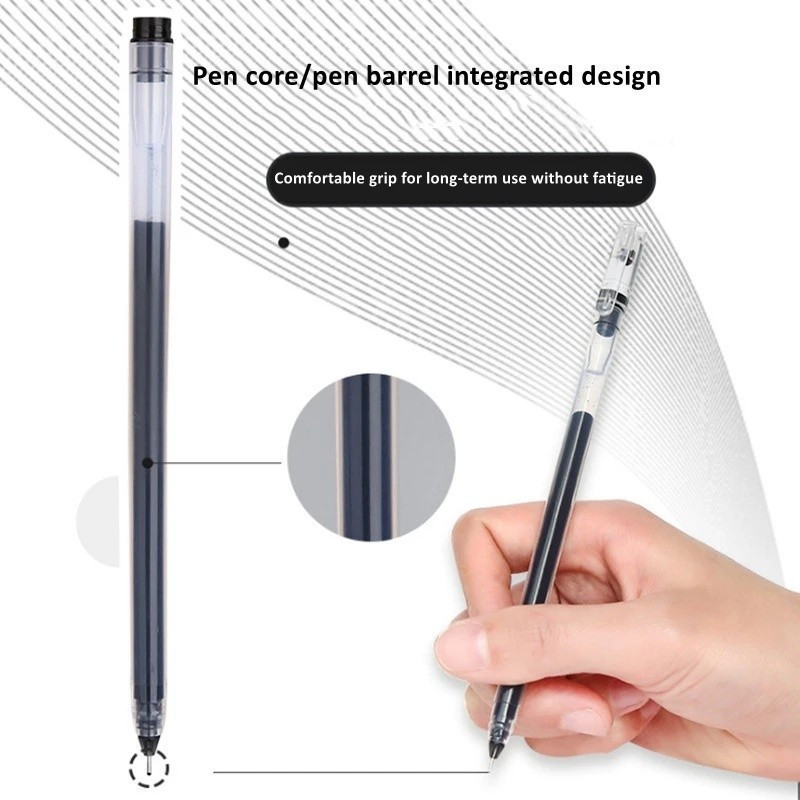 0.5mm Black Gel Pen - Full Needle Tube 0.5mm Ballpen - Sign Pen ...