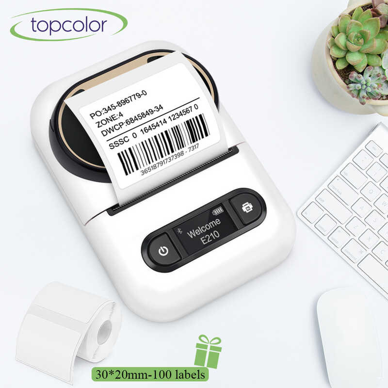 E210 Mini Portable Thermal Adhesive Walang Ink Bluetooth Sticker ...