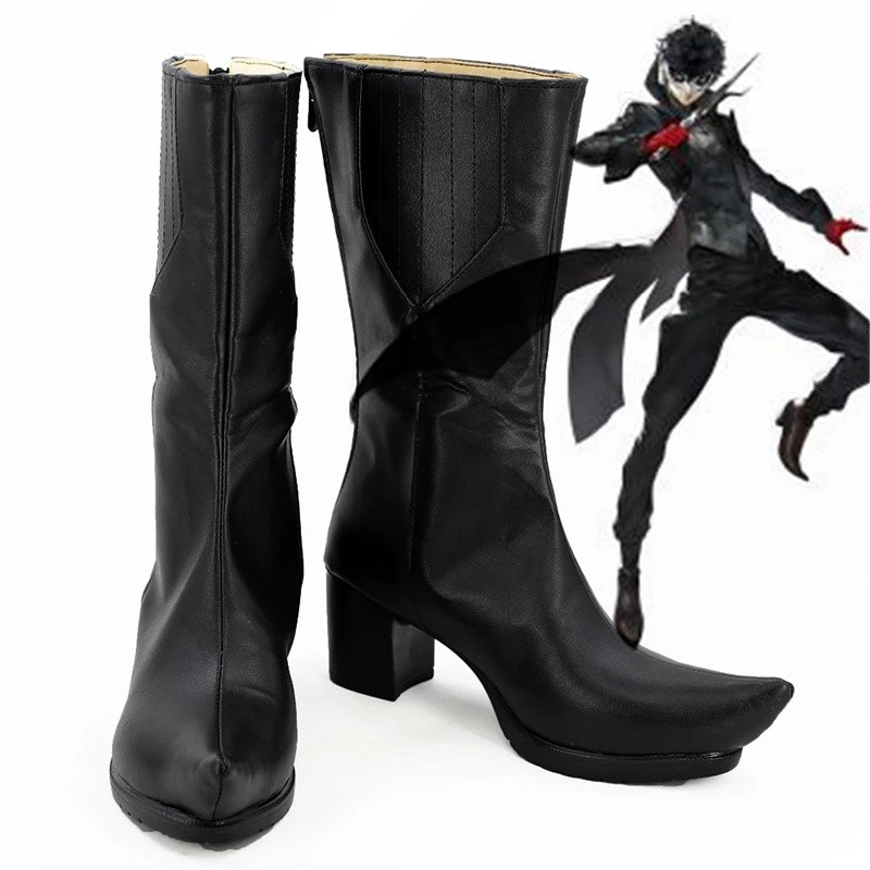 Persona 5 Joker Boot Kurusu Shou Cosplay Shoes Boots Custom Made ...