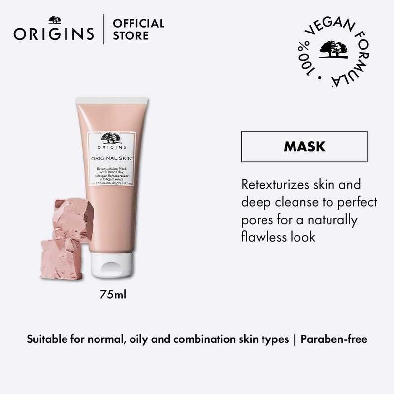 Orihinal Origins Skin Retexturizing Mask With Rose Clay 75Ml Vegan [Unk ...