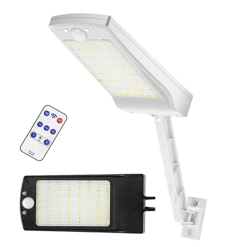 LED 800Lm Solar Lights Out Remote Control Rotating PIR Motion Sensor ...